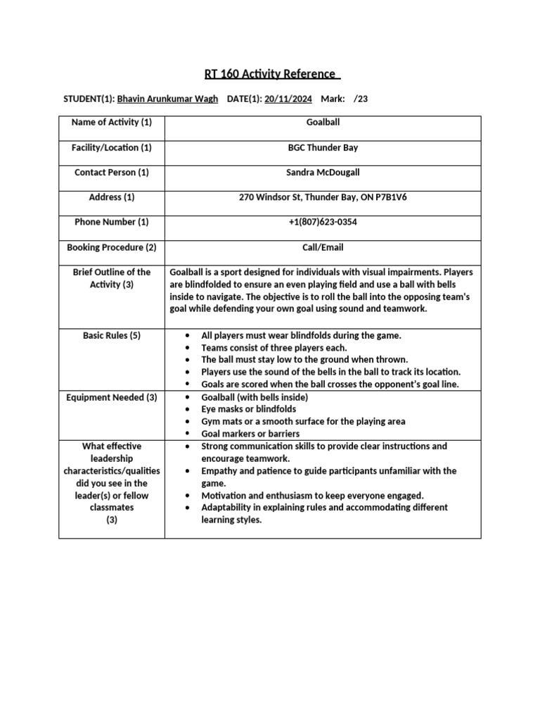 RT 160 Activity Reference (3) | PDF