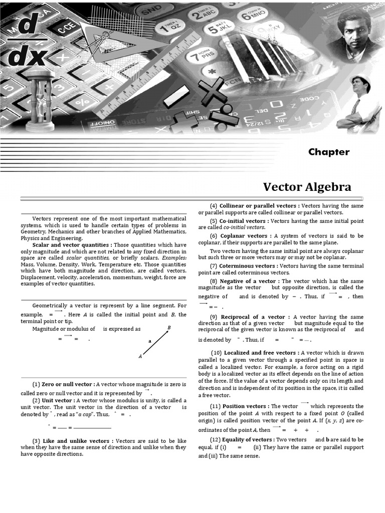 SELF THEORY-Vector Algebra Final | PDF | Euclidean Vector | Line (Geometry)