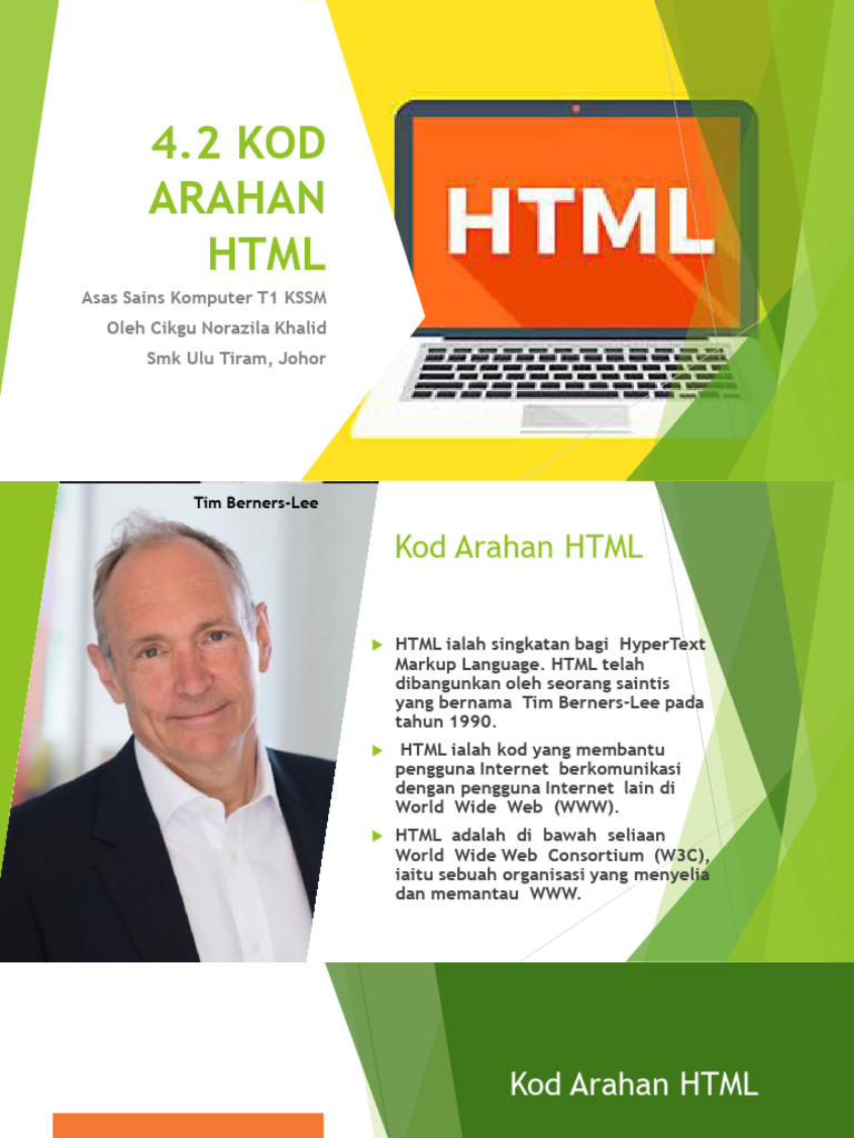 ASK T1 KSSM 4.2 KOD ARAHAN HTML Zila Khalid ) | PDF