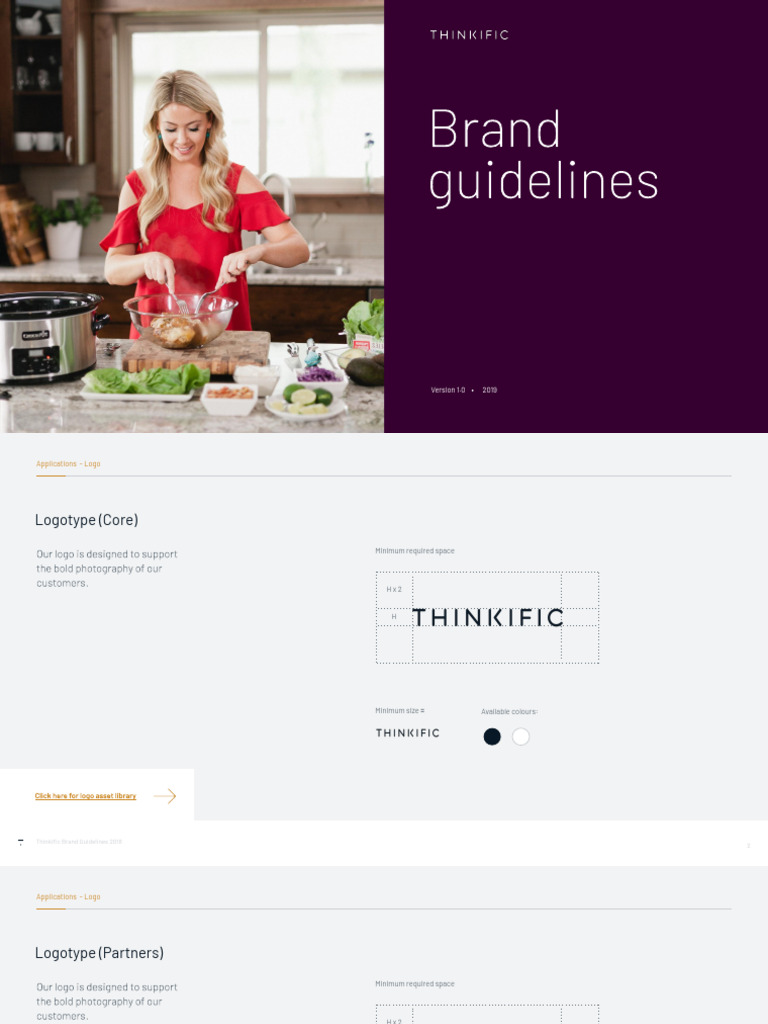 Thinkific Partner - Brand Guidelines | PDF | Logos | Printing