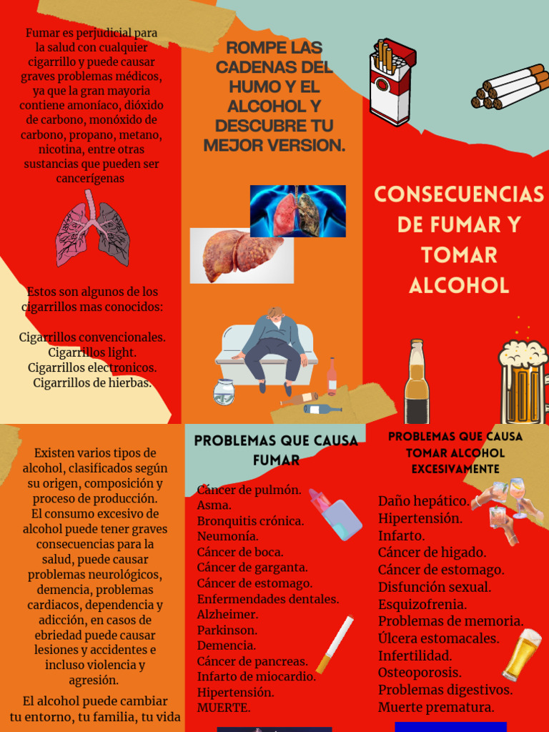 Riesgos de Fumar y Beber en Exceso | PDF | Cigarrillo | De fumar