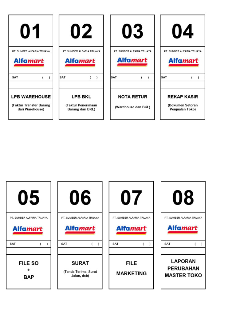 03. Sampul 9 Odner + Sampul Label Buku Expedisi | PDF