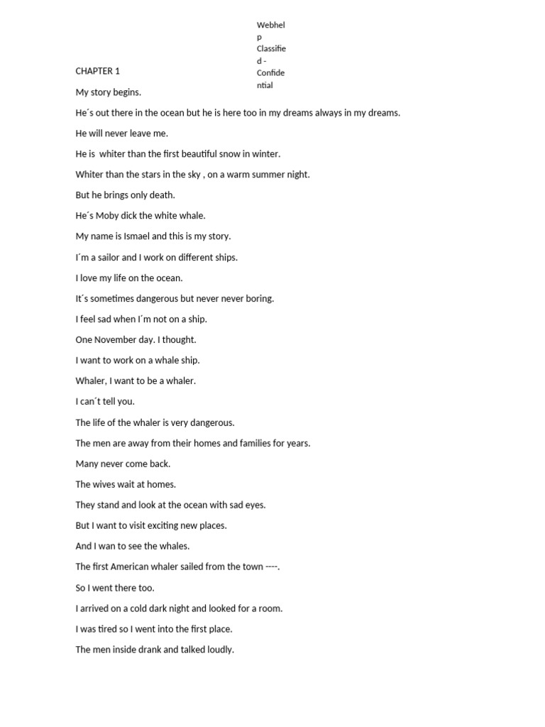 moby Dick[1] (1) | PDF | Moby Dick | Captain Ahab