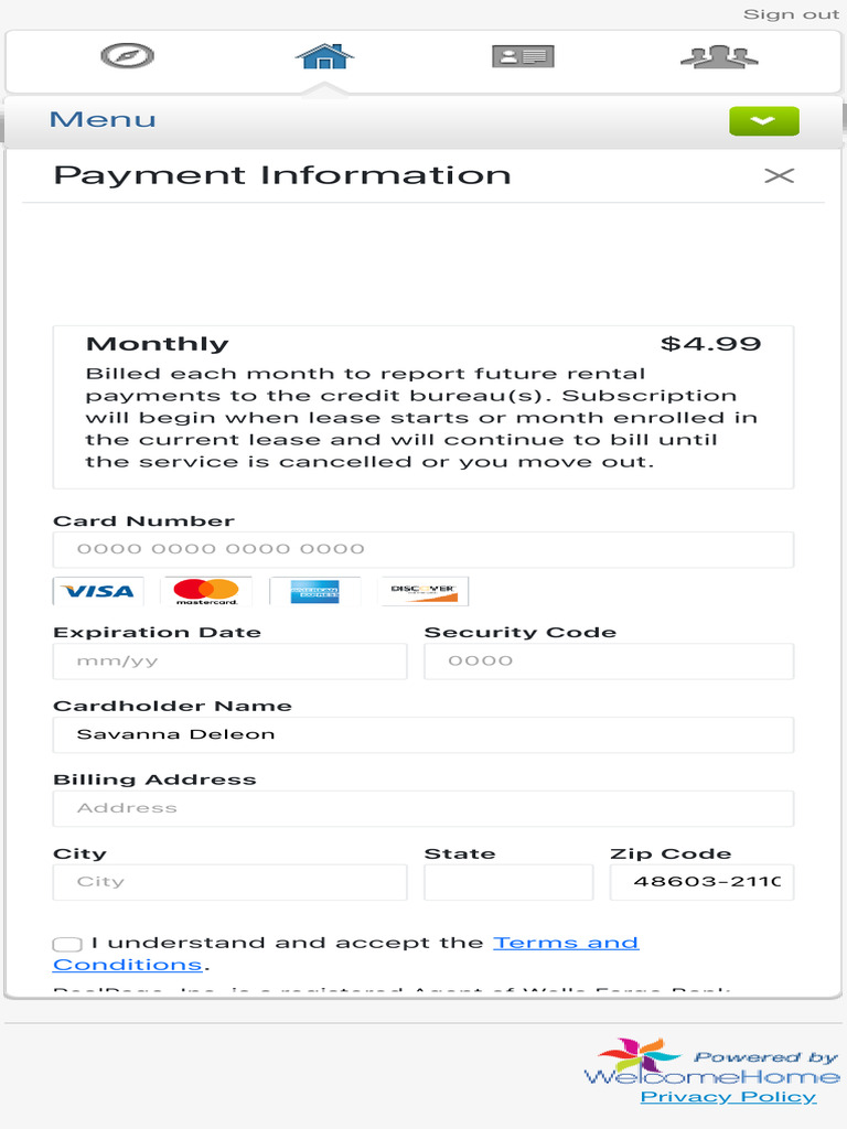 Welcome Home - Main Page | PDF