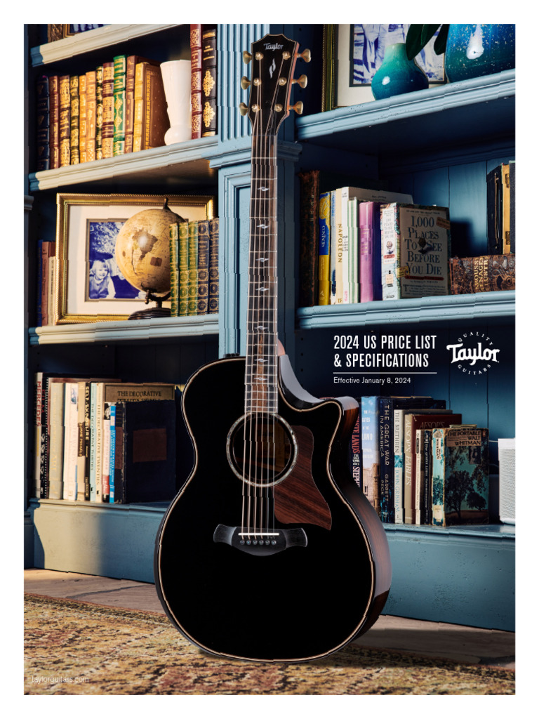 2024 TaylorGuitars PriceList 010824 | PDF | Guitars | Celtic Musical Instruments