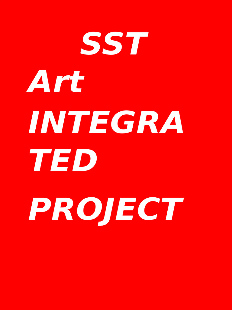 SST Art Integra TED Project | PDF