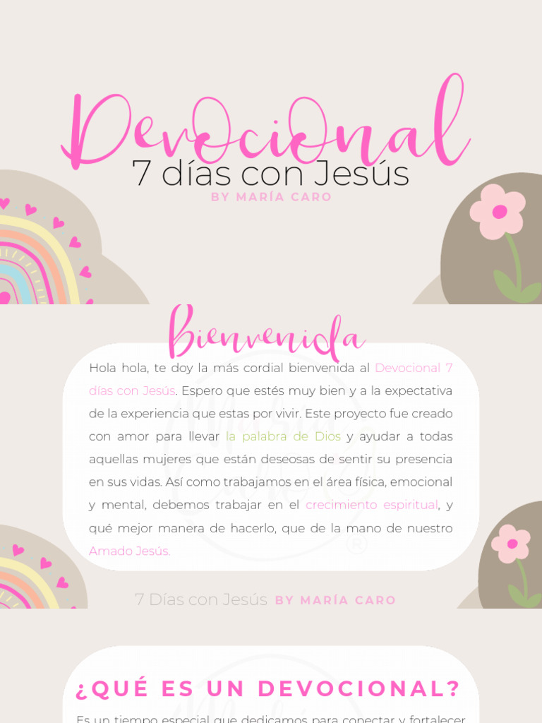 Devocional 7 Dias Con Jesus | PDF | María, madre de Jesús | Oración