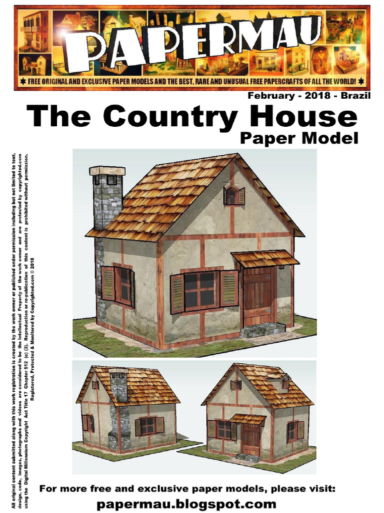 The.country.house.paper.model.by.Papermau.A4 | PDF