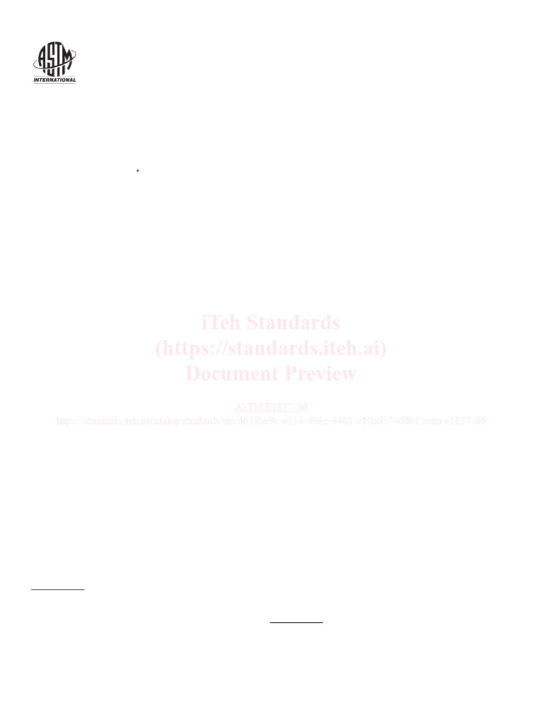 ASTM-E1827-96 | PDF | Mechanical Engineering