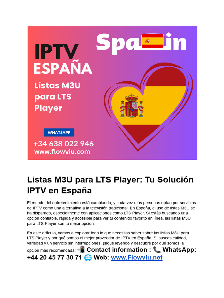 Listas M3U para LTS Player | PDF | Streaming Media | Informática