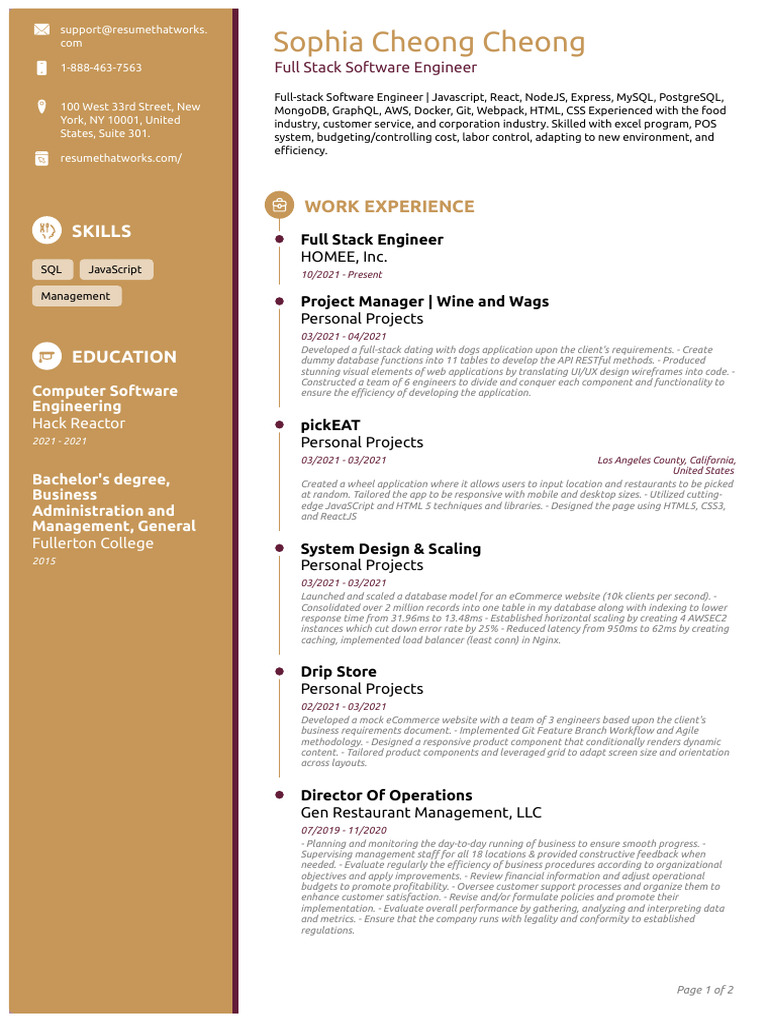 Full Stack Software Engineer | PDF | Application Software | Software