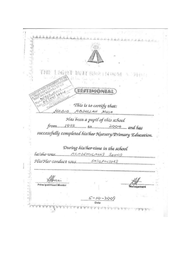 Habeeb Notarised Documents | PDF