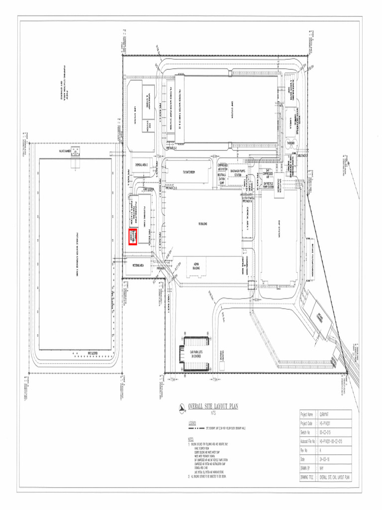 Fire Fighting Tank Key Plan | PDF