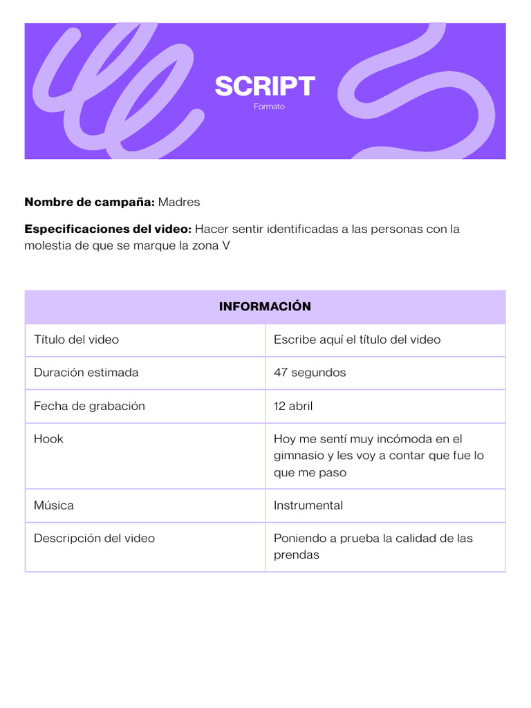 Ejemplo script | PDF