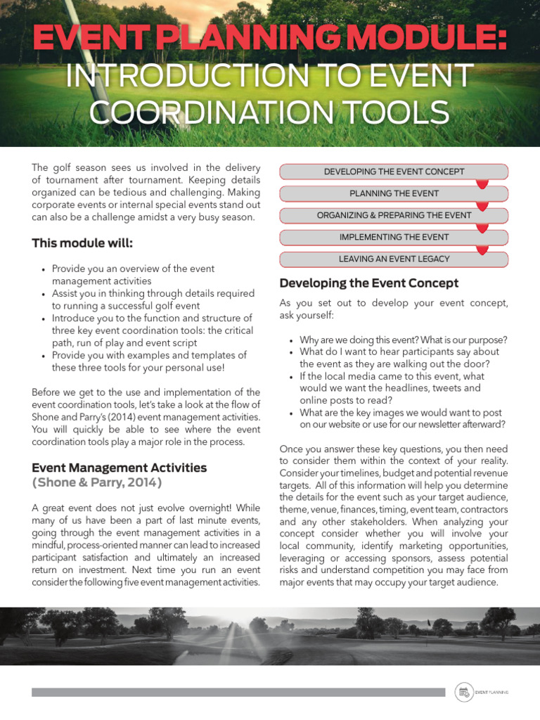 0.0.0.3 - PGA Canada Golf Event Planning Template | PDF | Menu | Auction