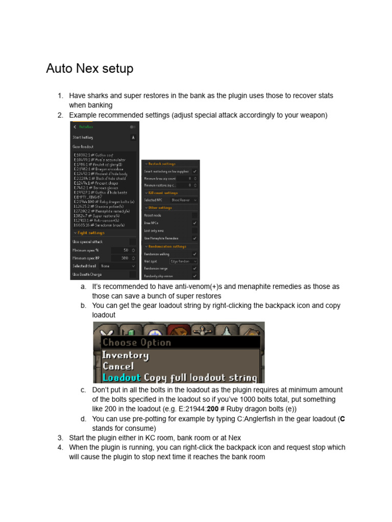 Auto Nex setup | PDF