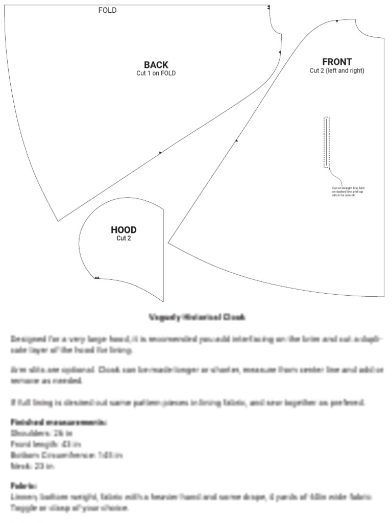 Vaguely Hiostorical Cloak | PDF