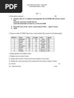 Cs Board Practical Ques. Paper 2025-26 Im | PDF | Computer Programming ...