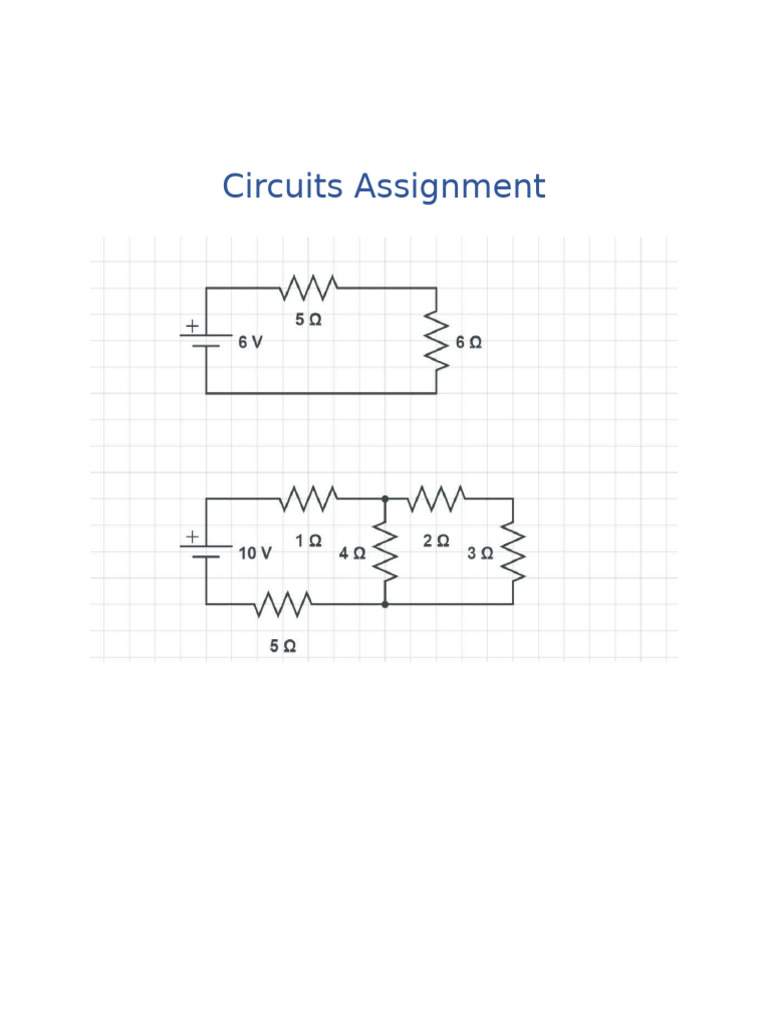 Circuits Assignment | PDF
