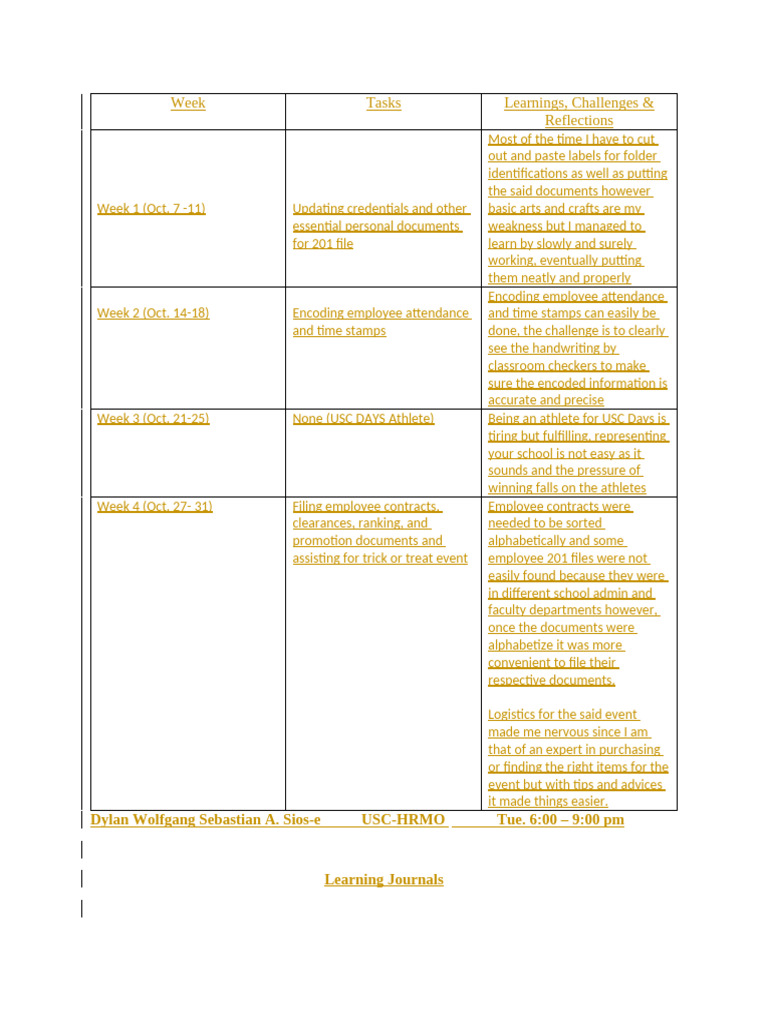Learning Journal | PDF | Cognition