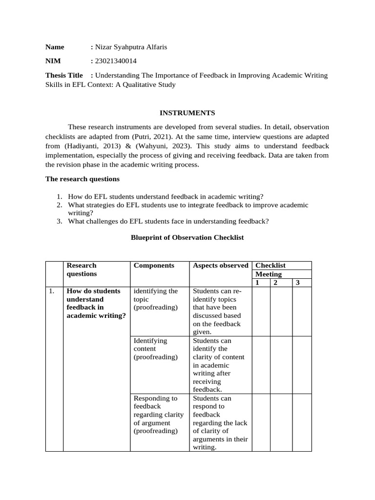 New Revised - Instrument Blueprint - Nizar Syahputra Alfaris | PDF ...