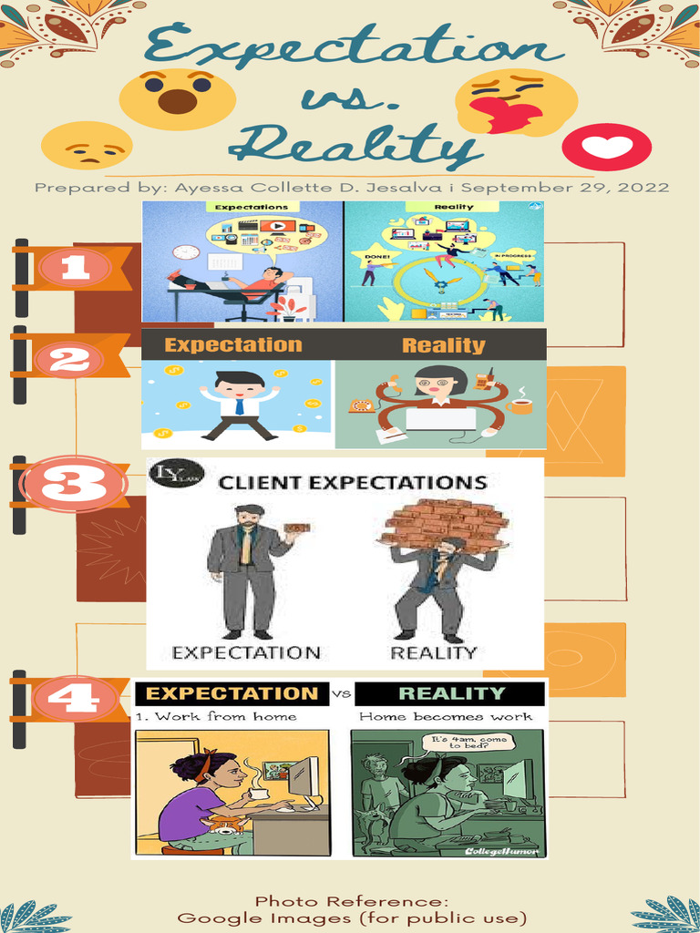 Expectation vs. Reality Sample | PDF
