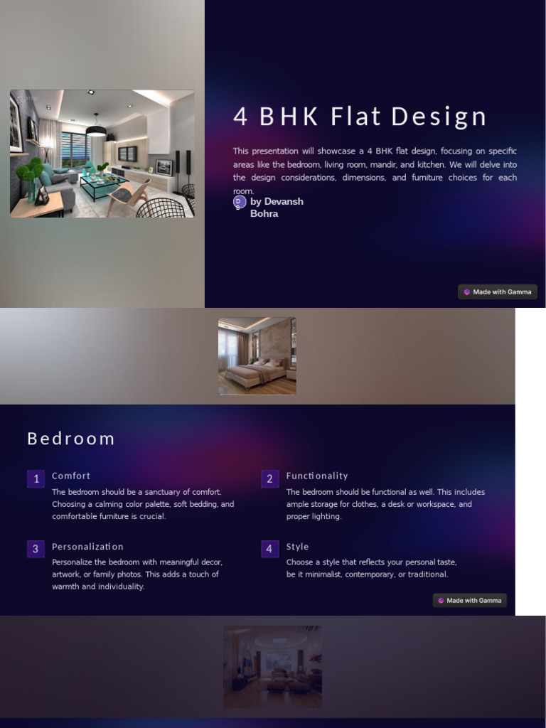 4-BHK-Flat-Design | PDF | Kitchen | Bedroom