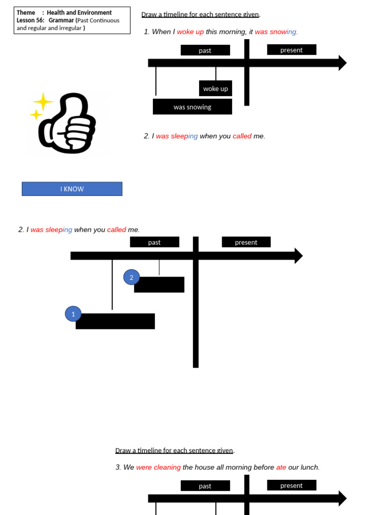Past Continuous Grammar Exercises | PDF