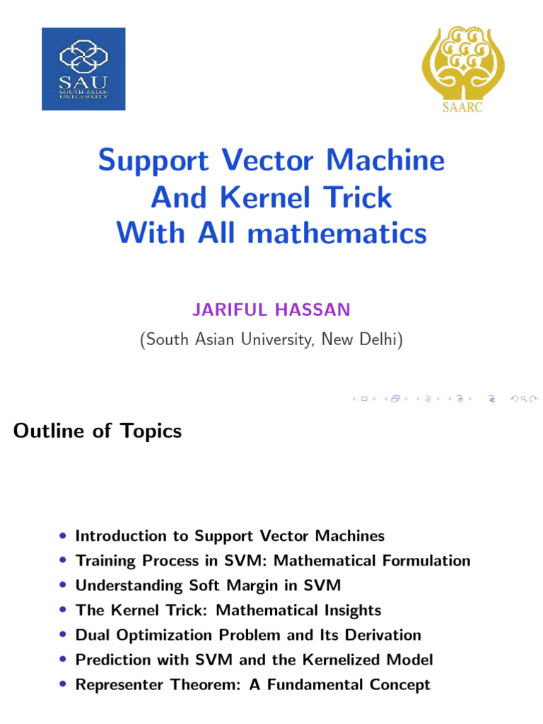 Support Vector Machine With Kernel Trick | PDF