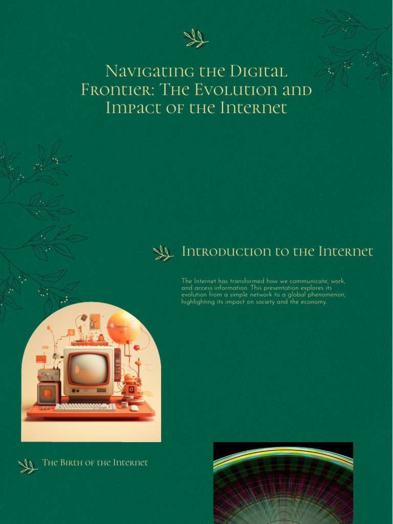 Slidesgo Navigating the Digital Frontier the Evolution and Impact of the Internet ...