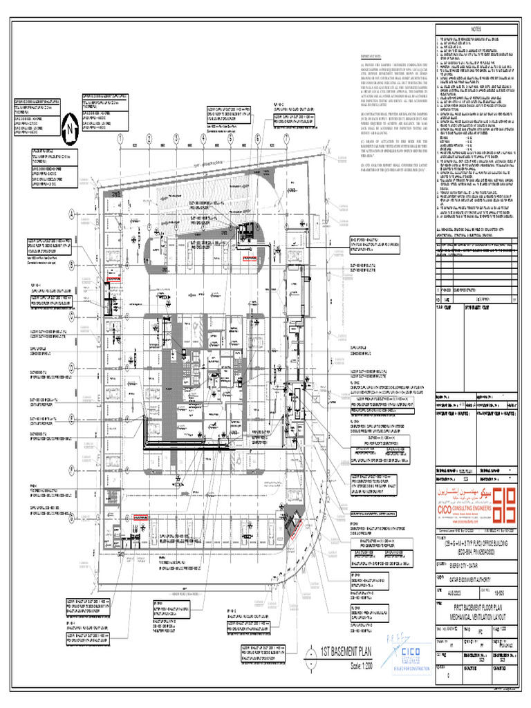 18-505 - M-MV-192 1ST Basement Plan | PDF | Duct (Flow) | Building