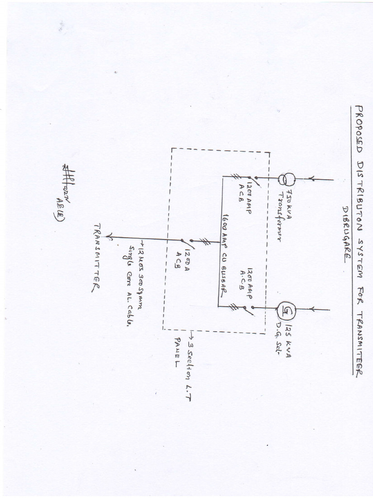 Block Diagram For Installation of 125 kVA DG Set | PDF