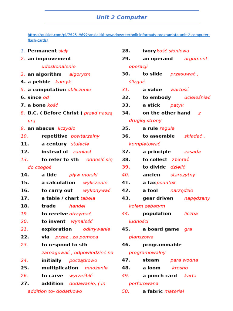 Unit 2 Computer | PDF