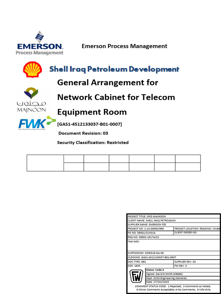 Telecom Network Cabinet Layout | PDF