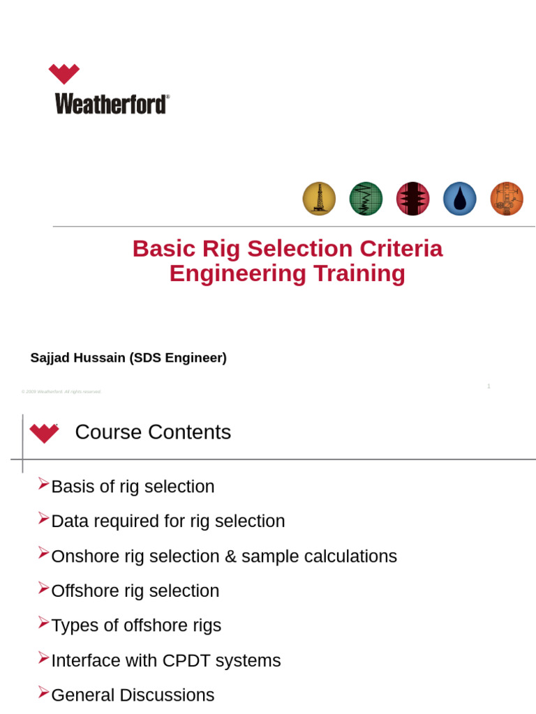 RIG SELECTION | PDF | Horsepower | Oil Well