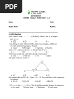 Class 9 Worksheet Ch5-Intro To Euclids Geometry | PDF