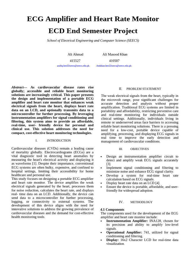 Ecd Project Report | PDF