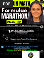 JEE Mains Maths Complete Formula Sheet | PDF