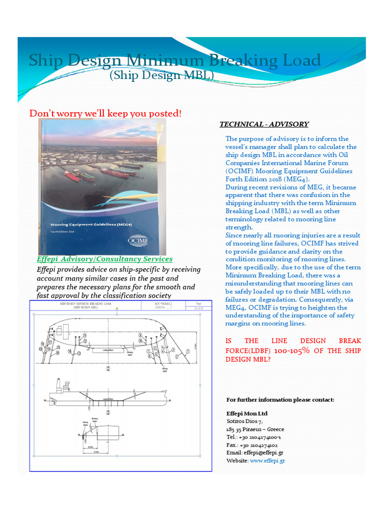 Ship Design Minimum Breaking Load | PDF | Watercraft | Water Transport