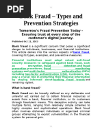 Types of Bank Frauds | PDF | Credit Card | Banking
