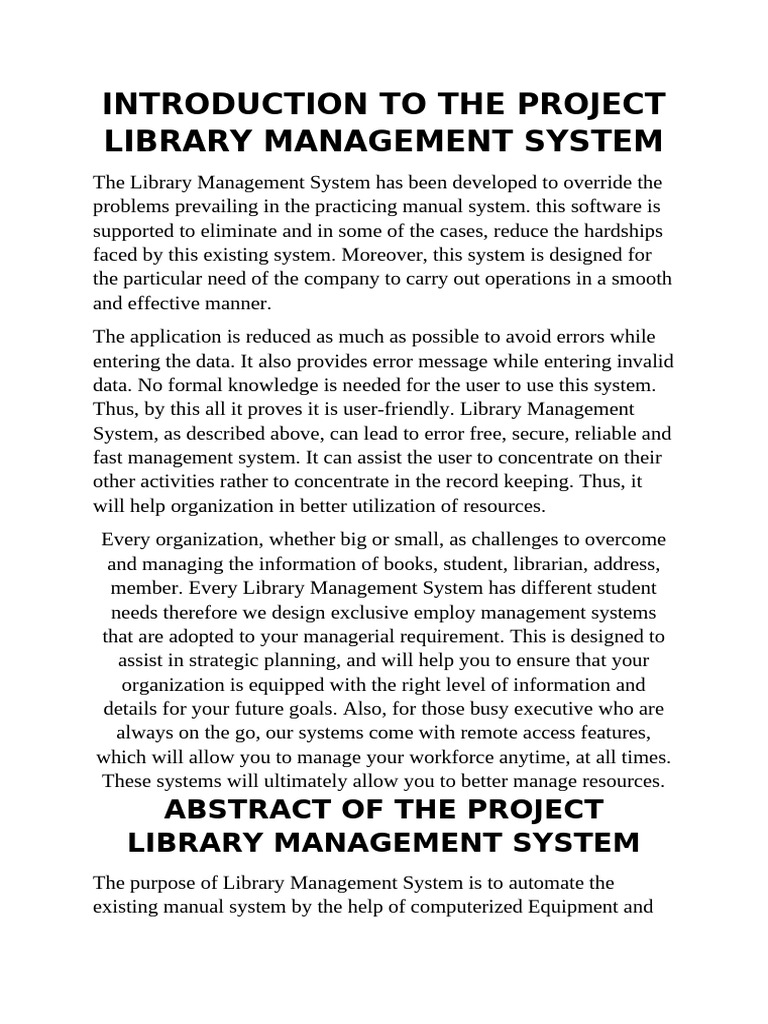 Library Management System Overview | PDF | Relational Database | Databases
