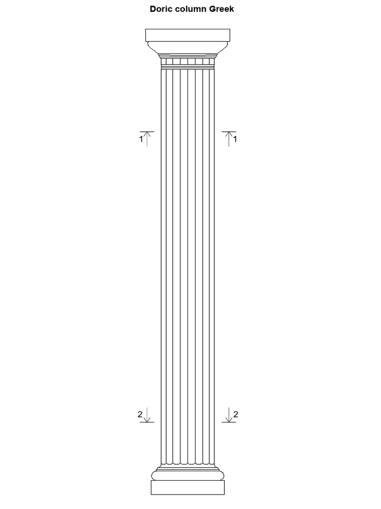 Doric Columns Details 1 | PDF