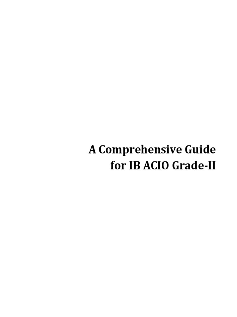 IB-ACIO-Grade-II-Sample Guide | PDF | Decimal | Numbers