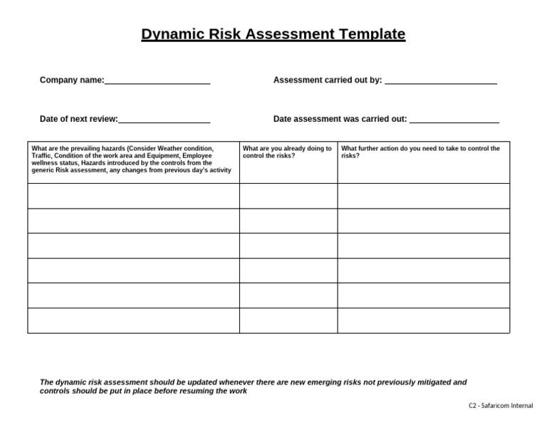 Dynamic Risk Assessment 2 | PDF