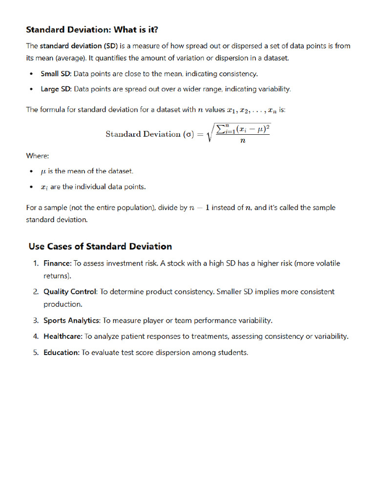 Standard Deviation | PDF