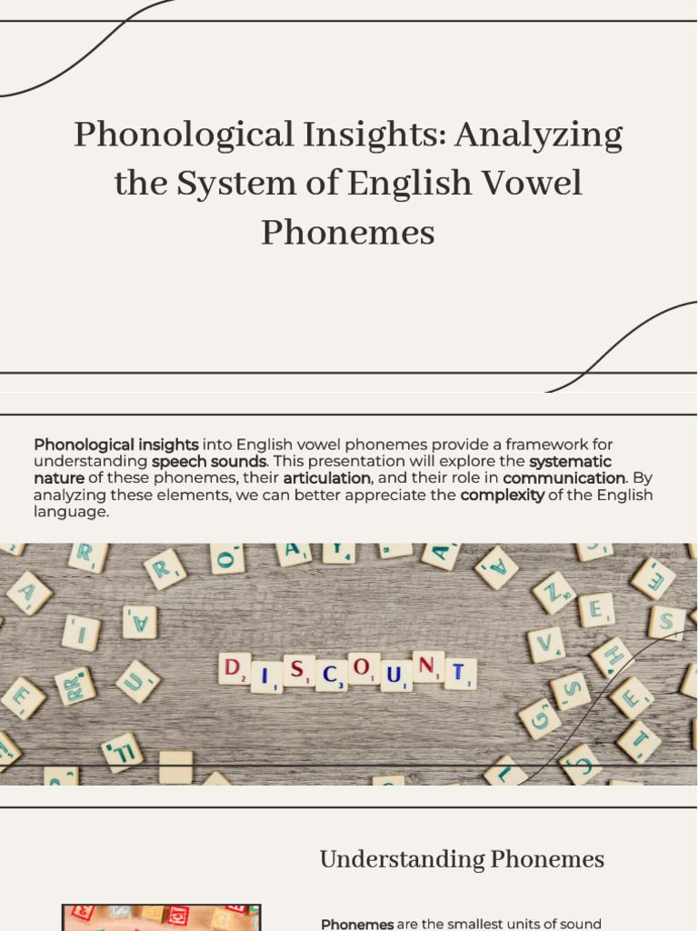 Wepik Phonological Insights Analyzing The System of English Vowel ...