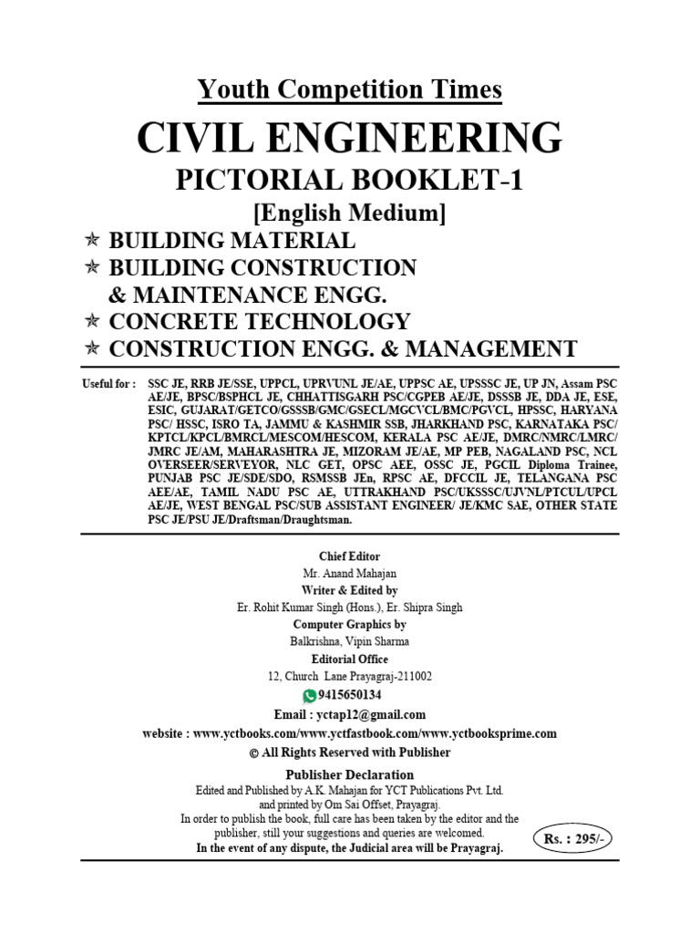 Civil Engineering Pictorial Booklet PDF | PDF