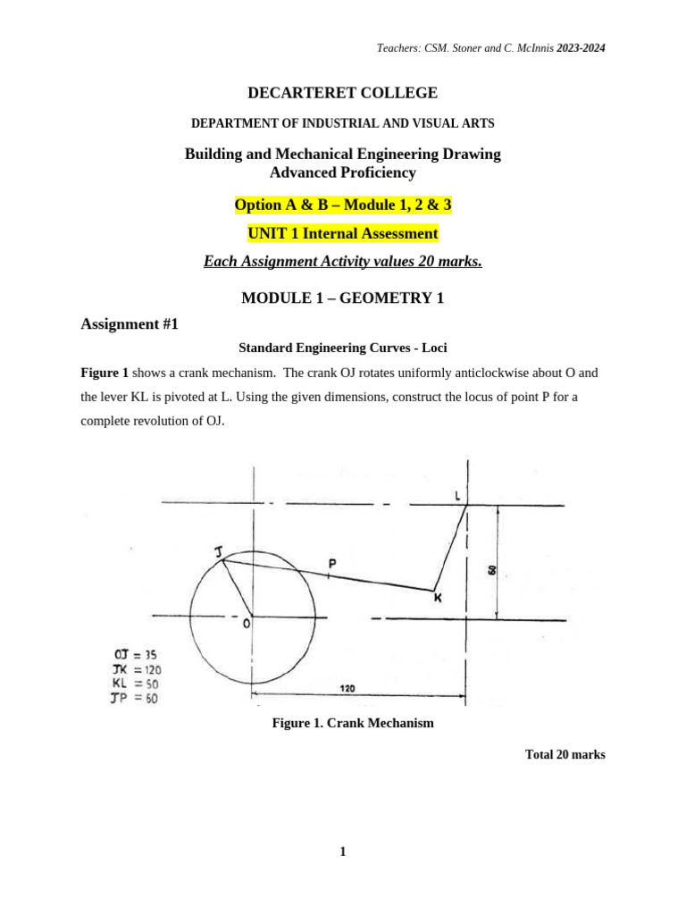 Advanced Mechanical Drawing Assignments | PDF | Helix | Machines