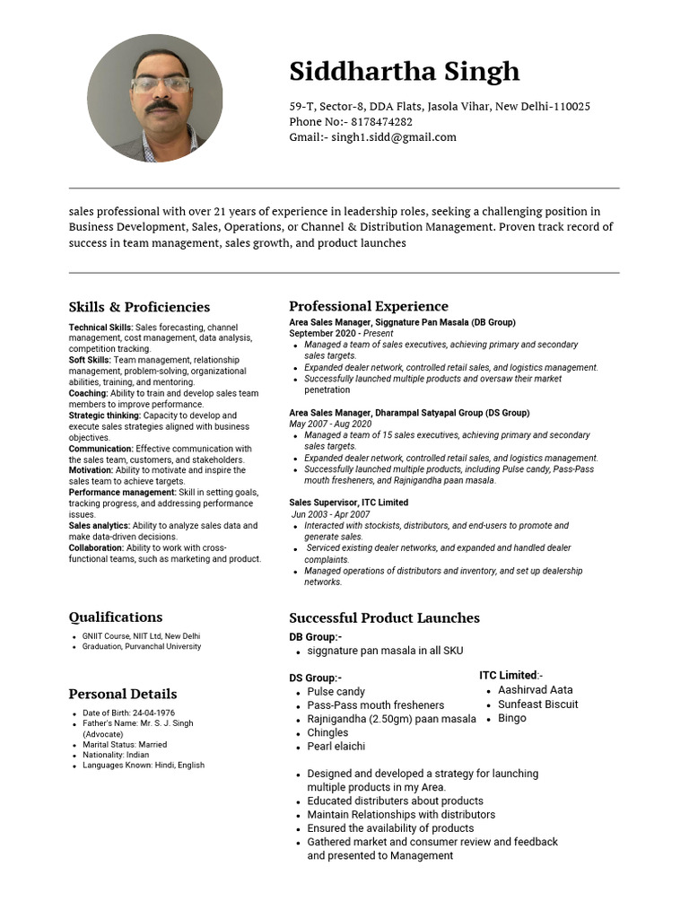 Sales Executive Profile Summary | PDF | Sales | Business