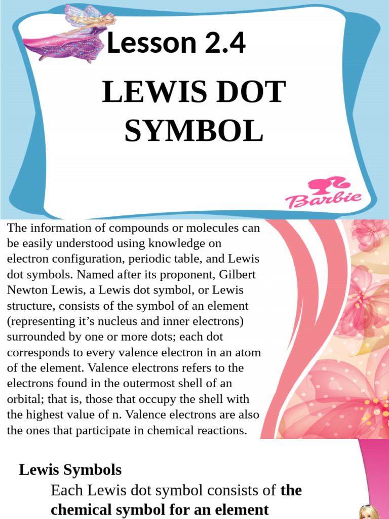 Lewis Dot Symbols | PDF